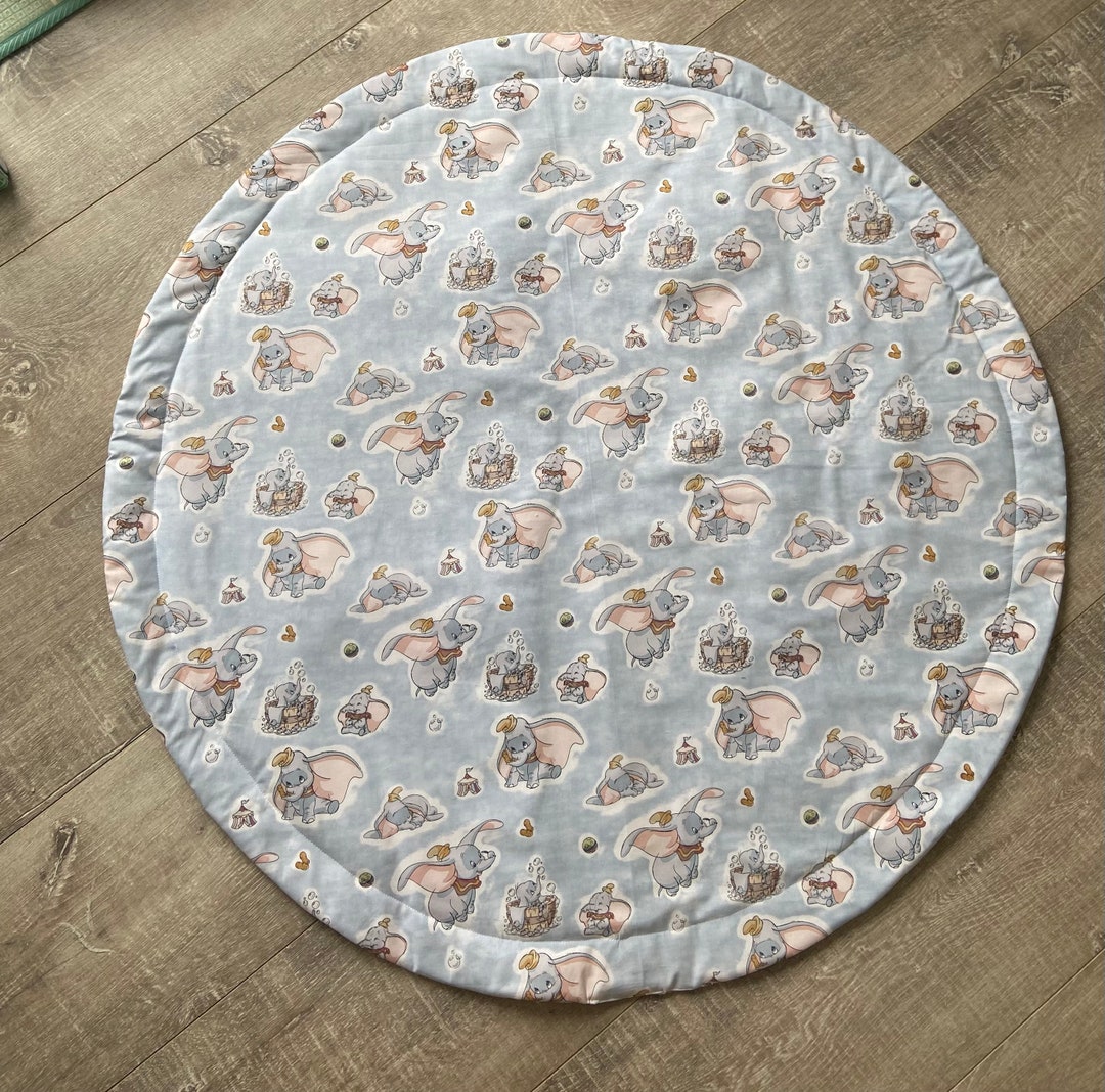 Dumbo Play Mat, Baby Play Mat, Padded Play Mat, Tummy Time, Baby Shower ...