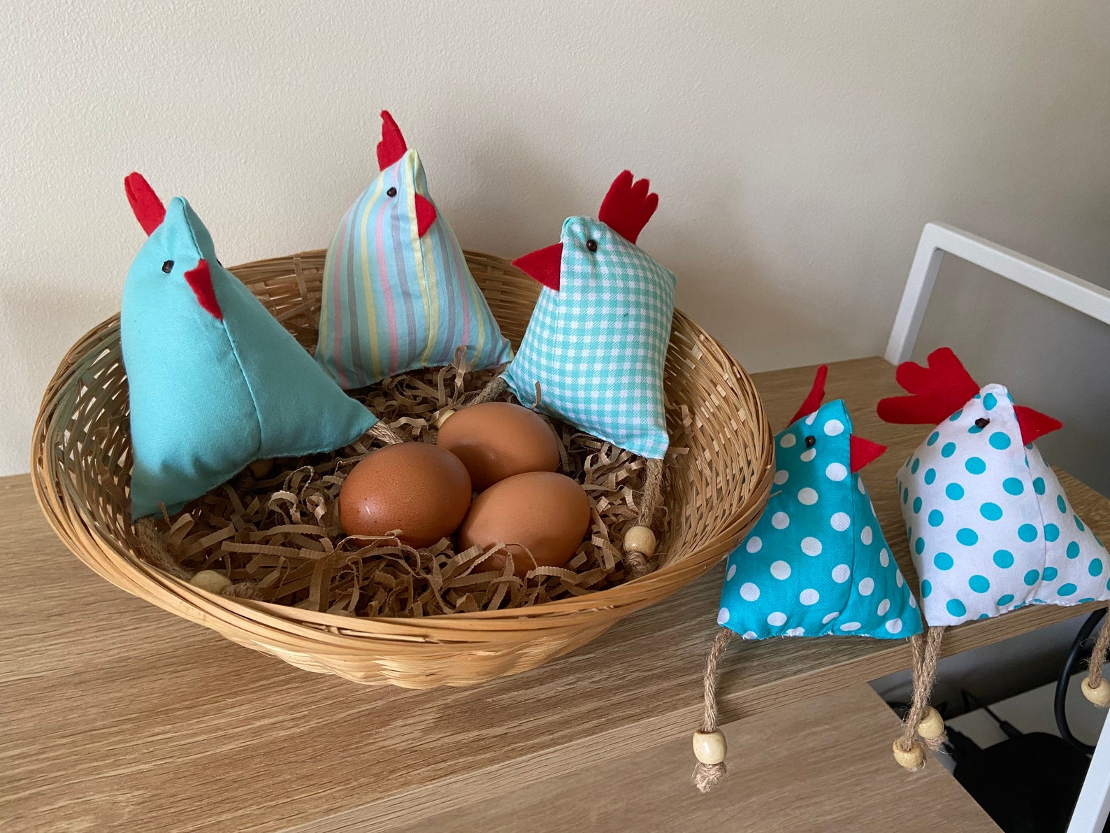 Easter Chicken Easter Ornaments Easter Chicken Spring Home - Etsy