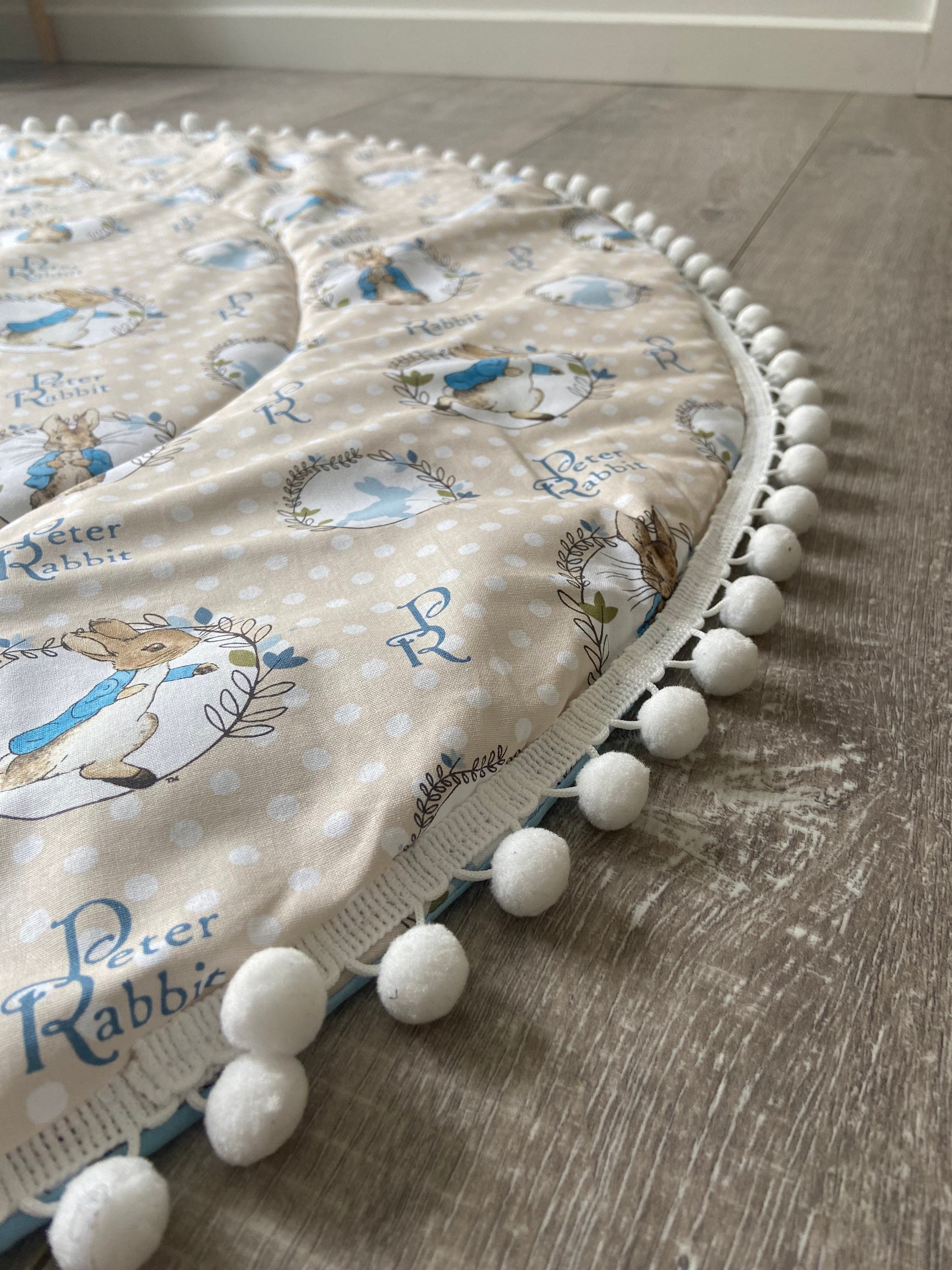 Peter Rabbit Play Mat Baby Play Mat Padded Play Mat Baby Shower Gift Tummy Time Baby Shower Gift Play Rug Nursery Play Mat Round Rug Etsy Canada