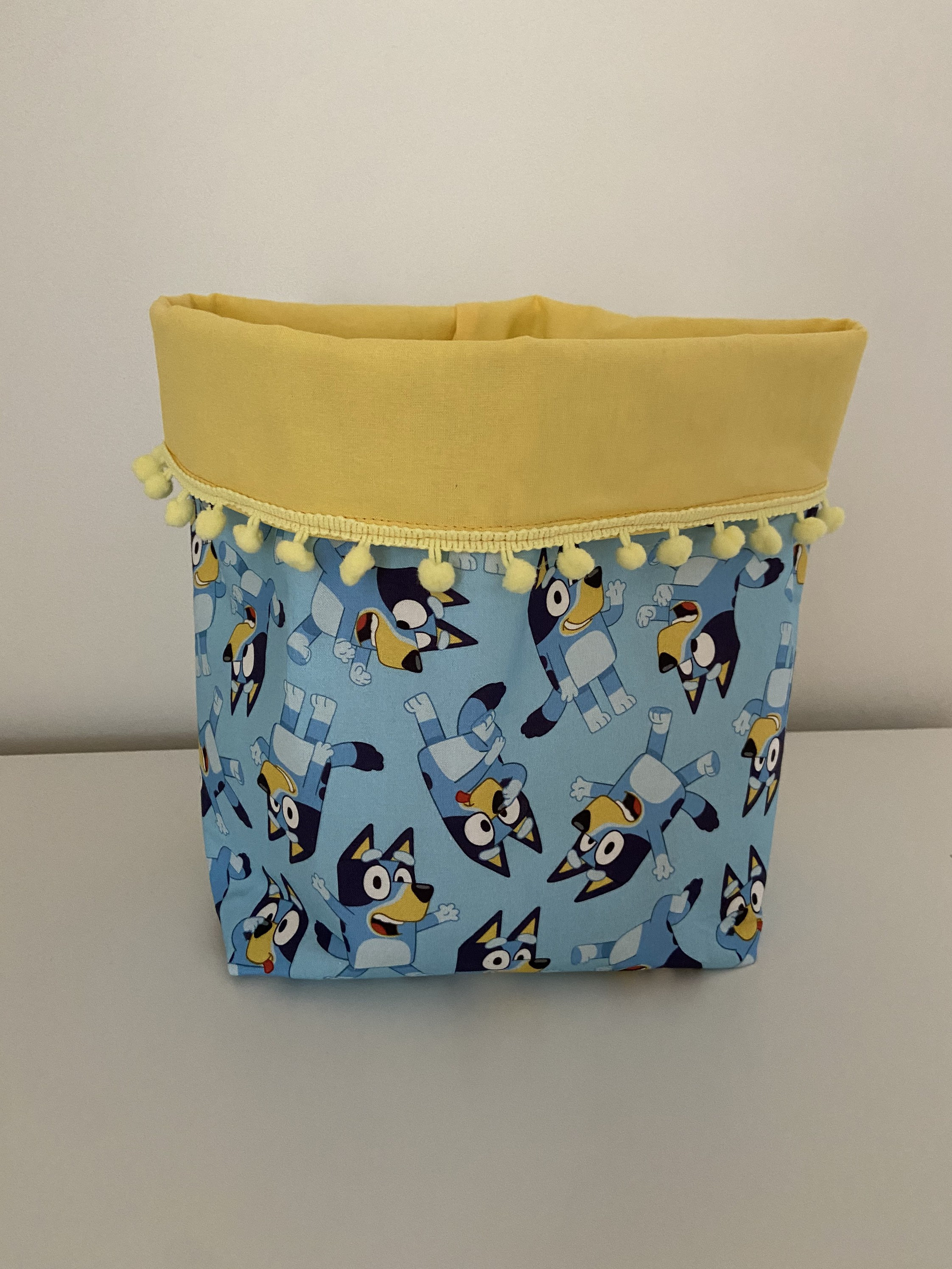 Bluey Fabric Basket Bluey Fabric Toy Bin Bluey Storage - Etsy Finland