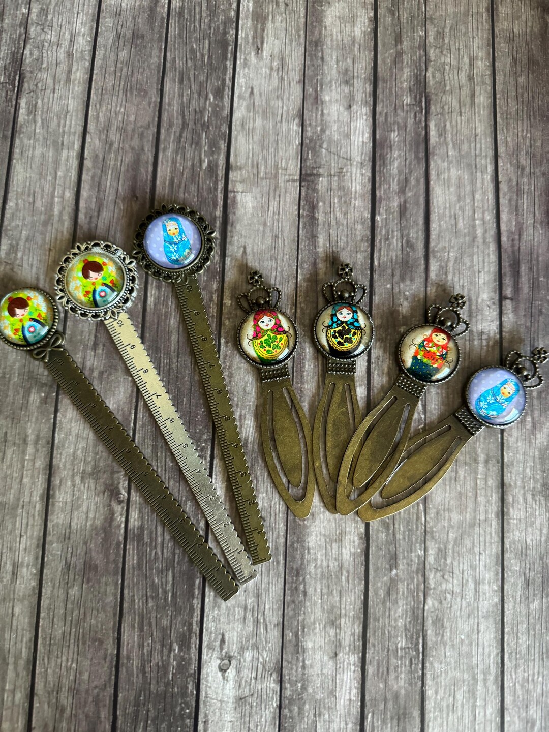 Babushka Doll Bookmarks, Russian Doll Matryoshka Bookmarks, Gift for ...
