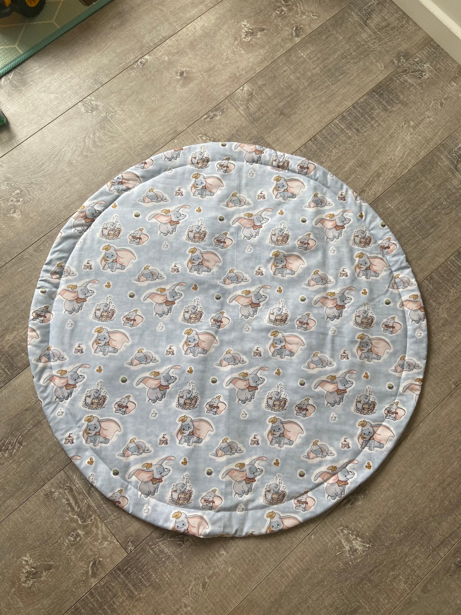 Dumbo Baby Play Mat: Padded Tummy Time Round Rug - Etsy