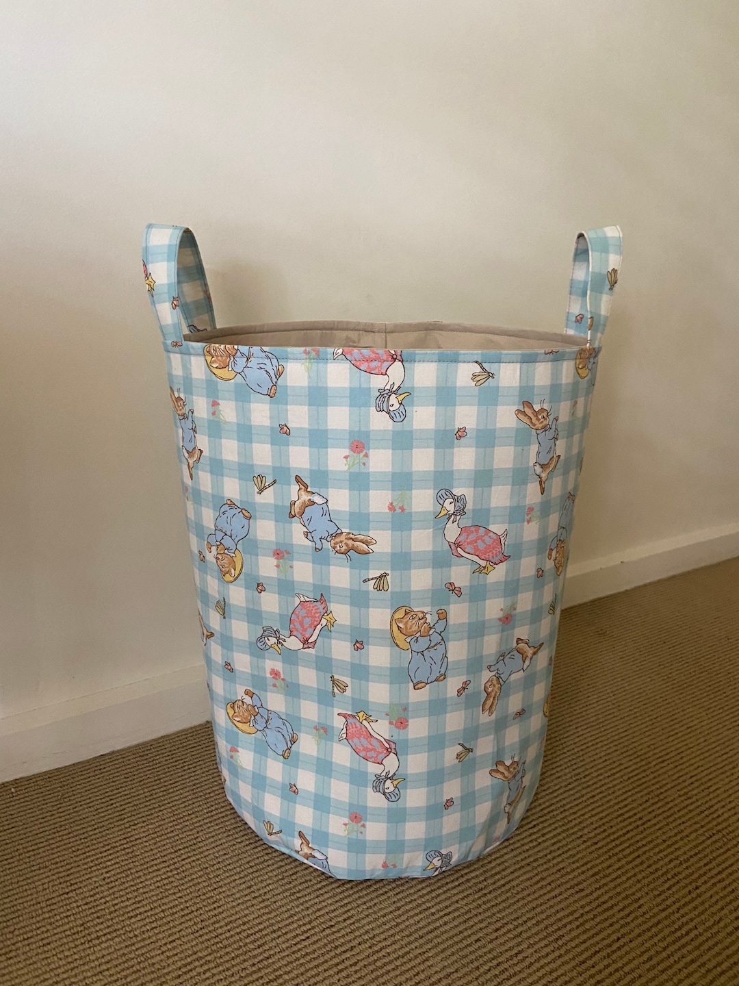 Peter Rabbit Fabric Toy Bin, Classic Peter Rabbit Fabric Basket, Peter ...