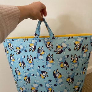 Bluey Fabric Basket, Bluey Fabric Toy Bin, Bluey Storage, Bluey Laundry ...