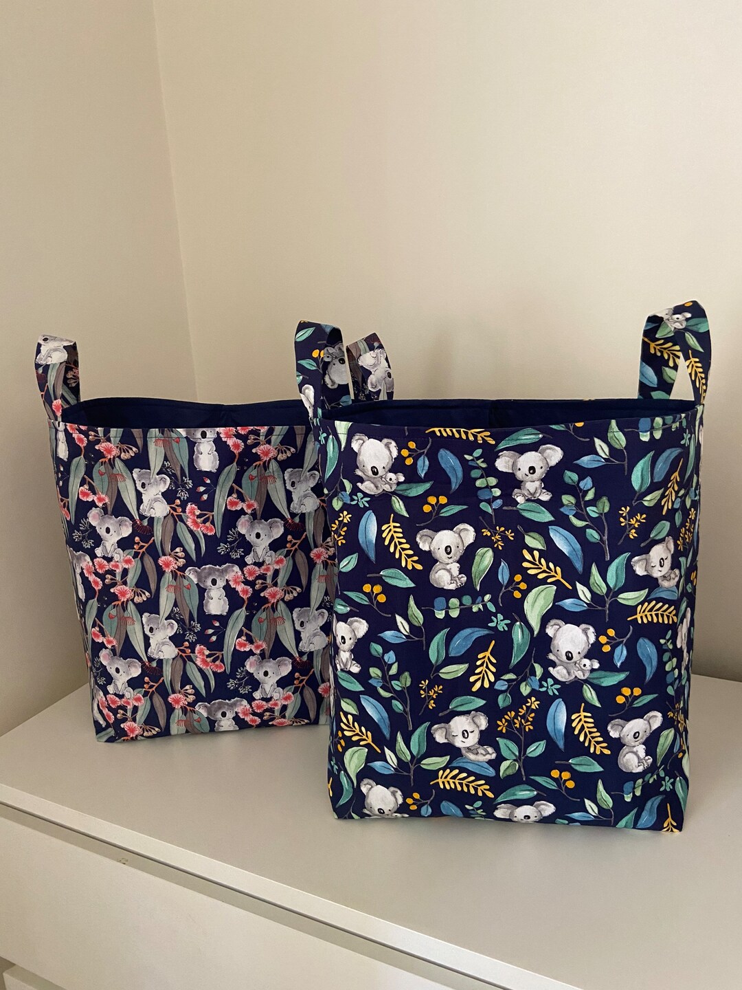 Koala Fabric Bin, Koala Fabric Toy Bin, Koala Storage, Koala Laundry ...