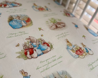 Peter Rabbit Sheet Peter Rabbit Crib Sheet Peter Rabbit - Etsy Australia