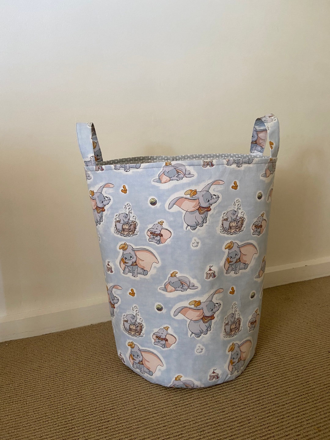 Dumbo Fabric Toy Bin, Dumbo Laundry Hamper, Dumbo Fabric Basket, Baby ...