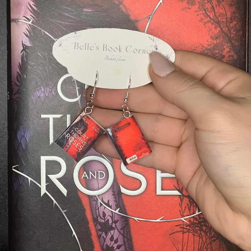 Book Earrings - Etsy