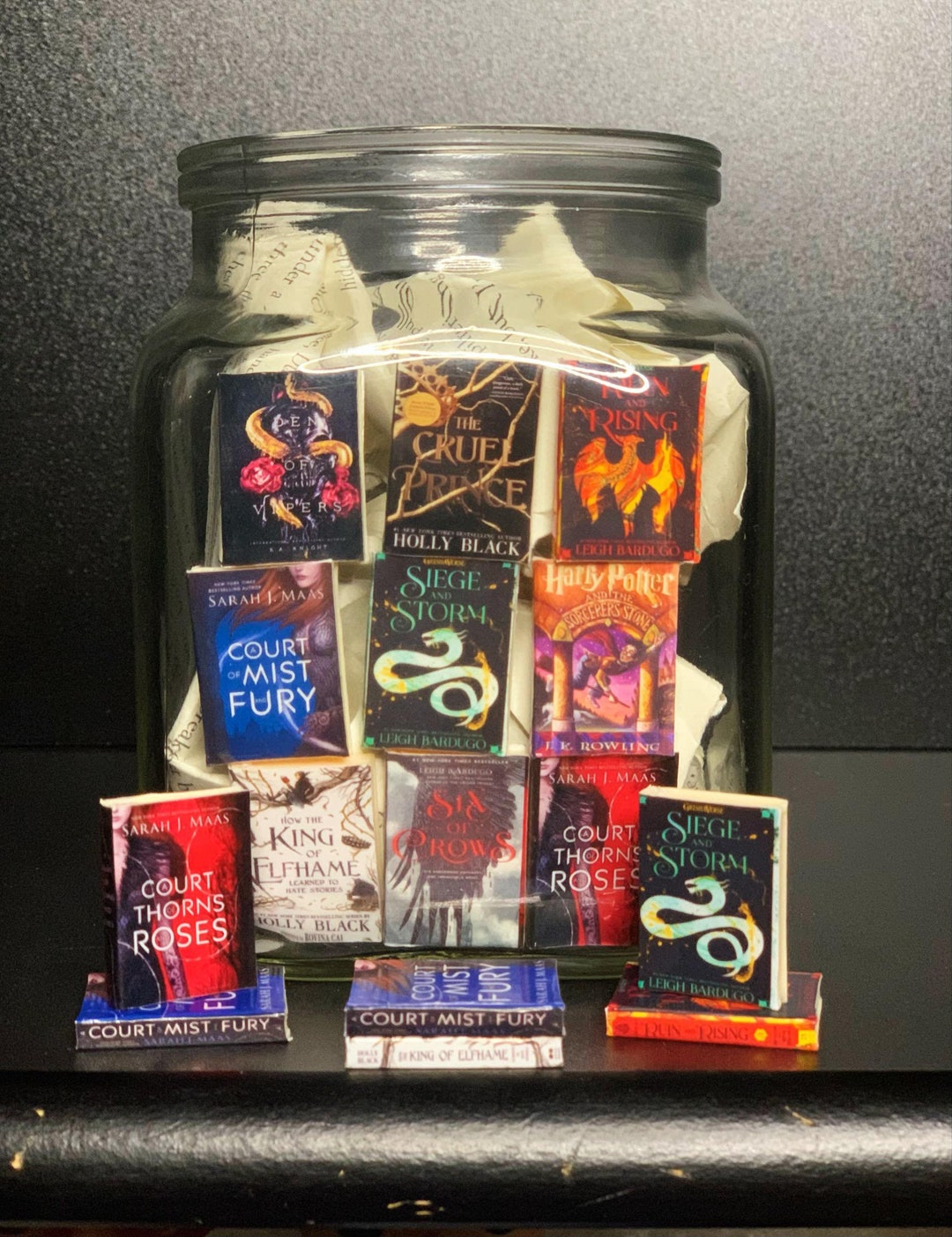 Custom Mini Books And/or Bookshelf - Etsy