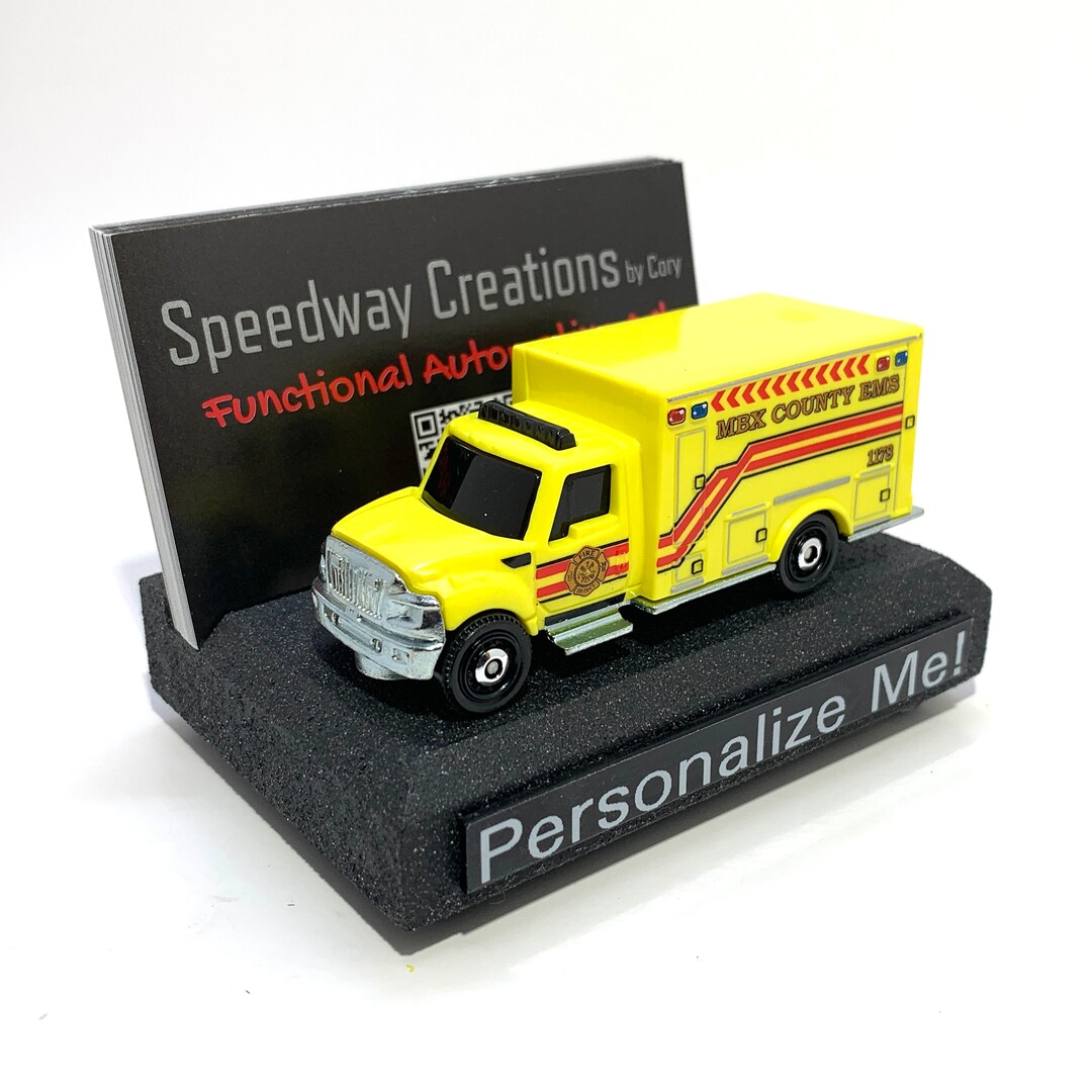 Ambulance EMS Business Card Holder - Ambulance EMS Accessory for Your ...
