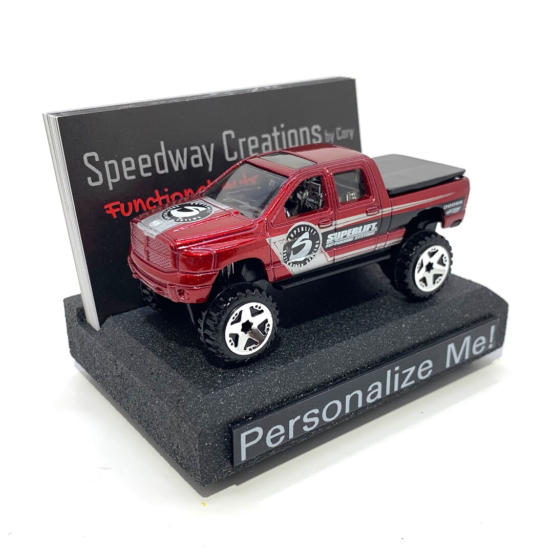 Lifted Ram Business Card Holder - Automotive Art for Your Desk, Office ...