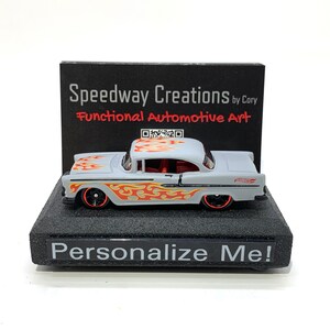 1955 Hot Rod Business Card Holder Classic Car Gift for Your Desk or ...