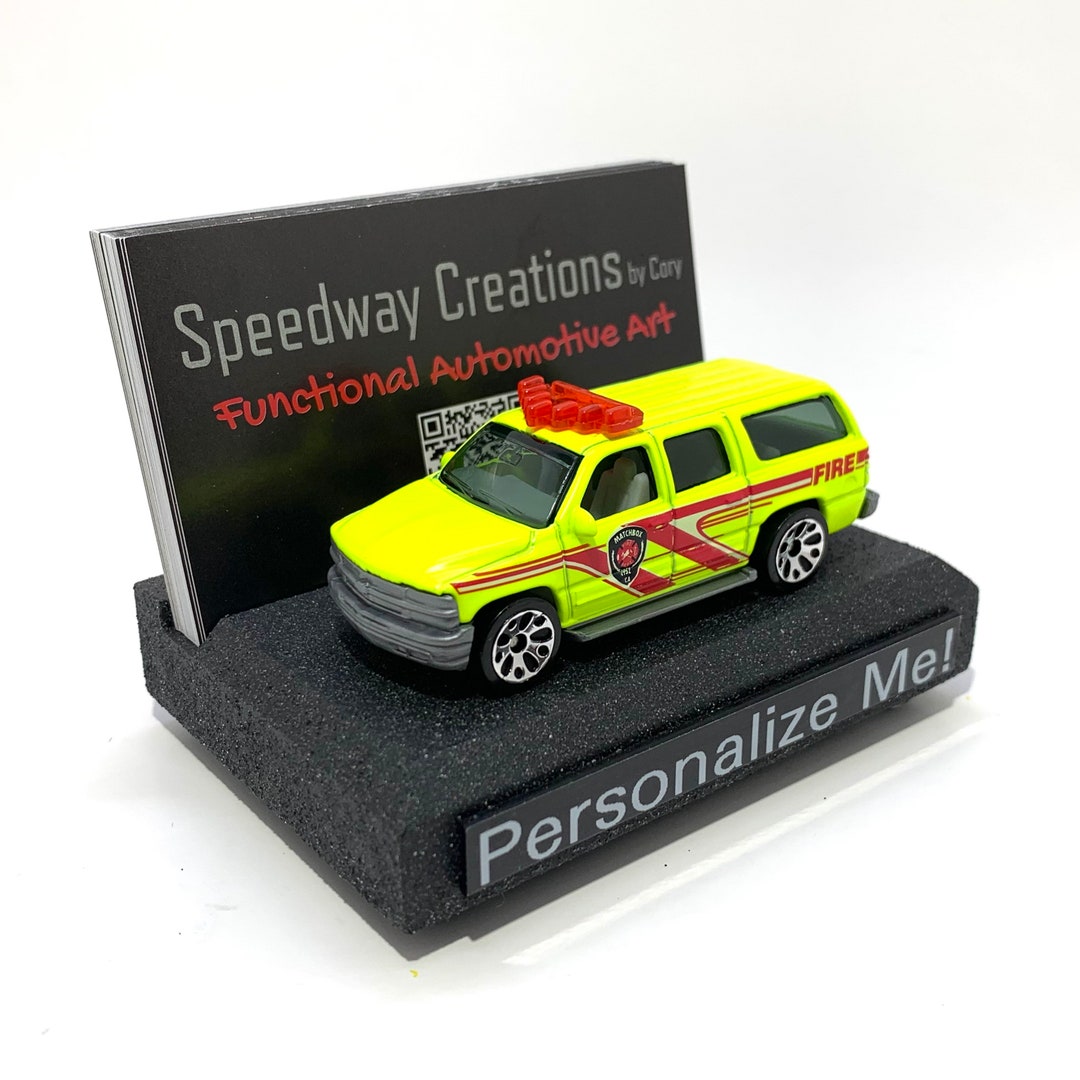 Firefighter Business Card Holder - First Responder Desk Accessory ...