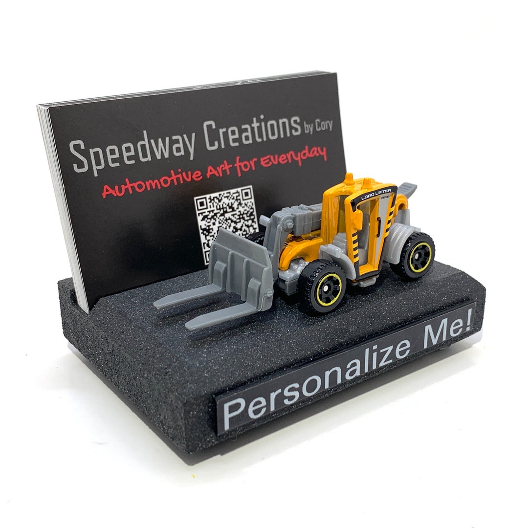 Forklift Load Lifter Business Card Holder - Personalized Construction ...