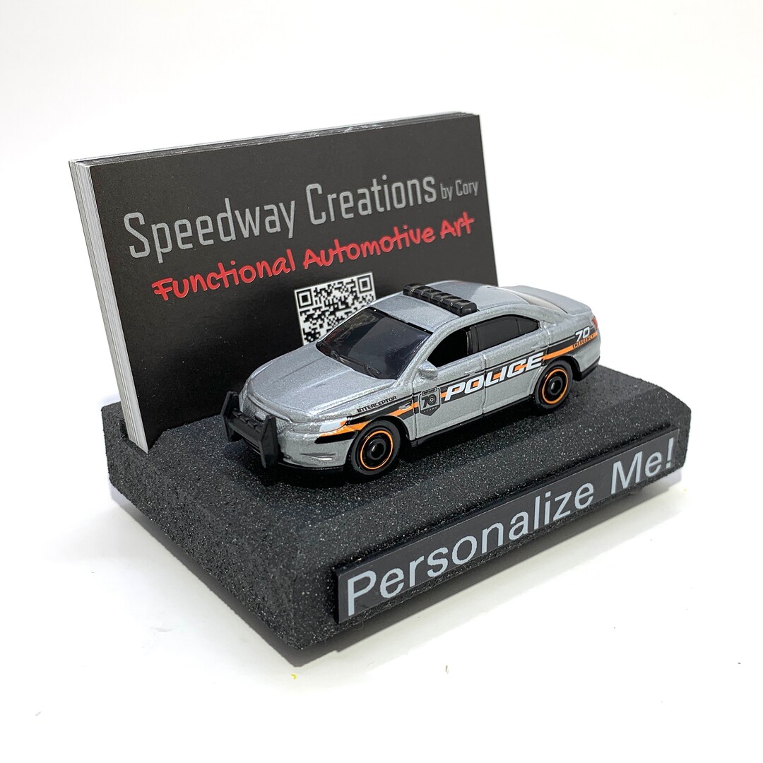 Police Car Business Card Holder Police Cruiser / Interceptor Art for ...
