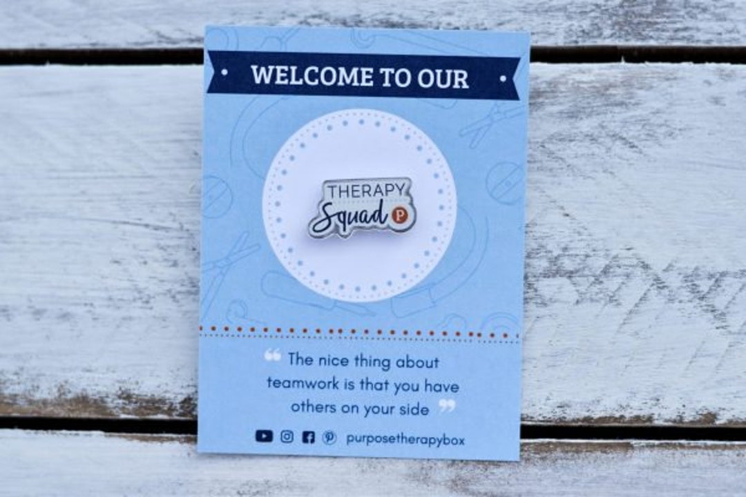 Therapy Squad Pin - Etsy