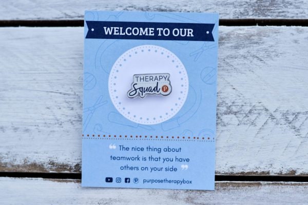 Therapy Squad Pin - Etsy