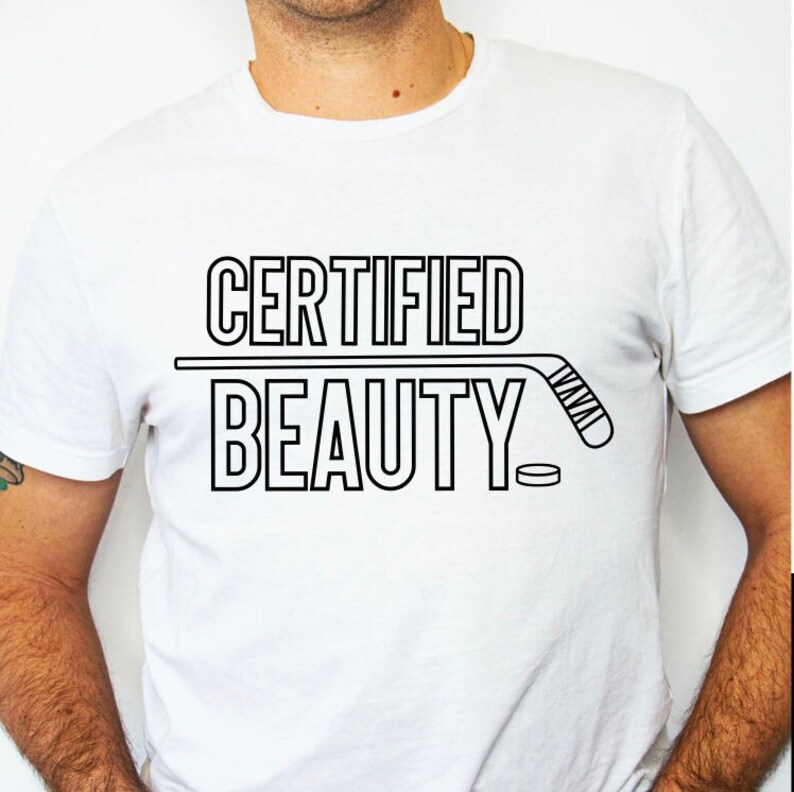 Certified Beauty Hockey SVG: Kid Shirt Cut File (digital Download) - Etsy
