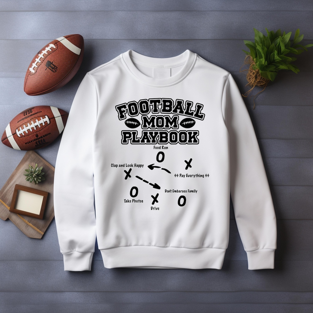 Football Mom Playbook SVG | Funny Football Mom Shirt Design | Game Day ...