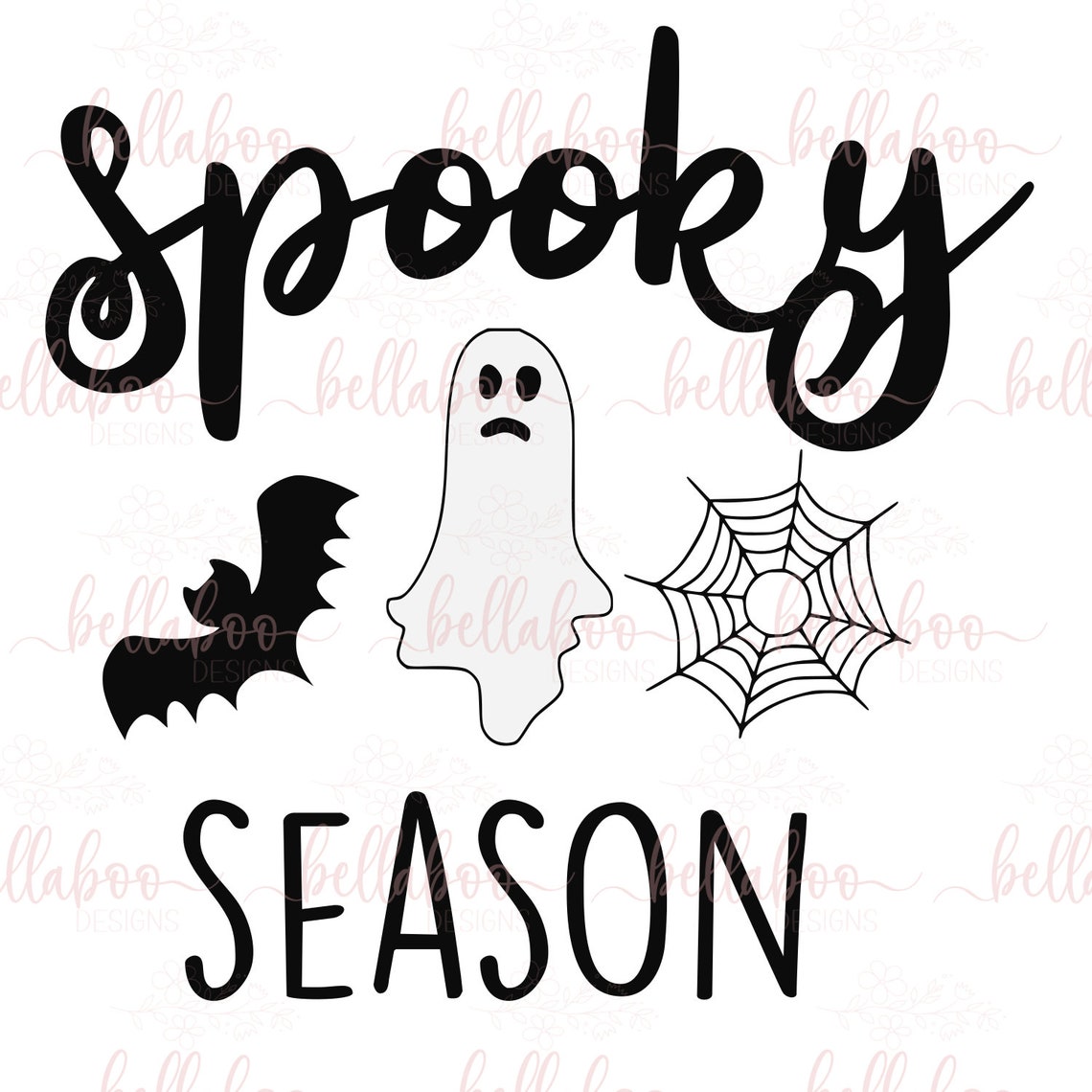 Spooky Season SVG: Halloween Ghost Pumpkin Design (digital Download) - Etsy