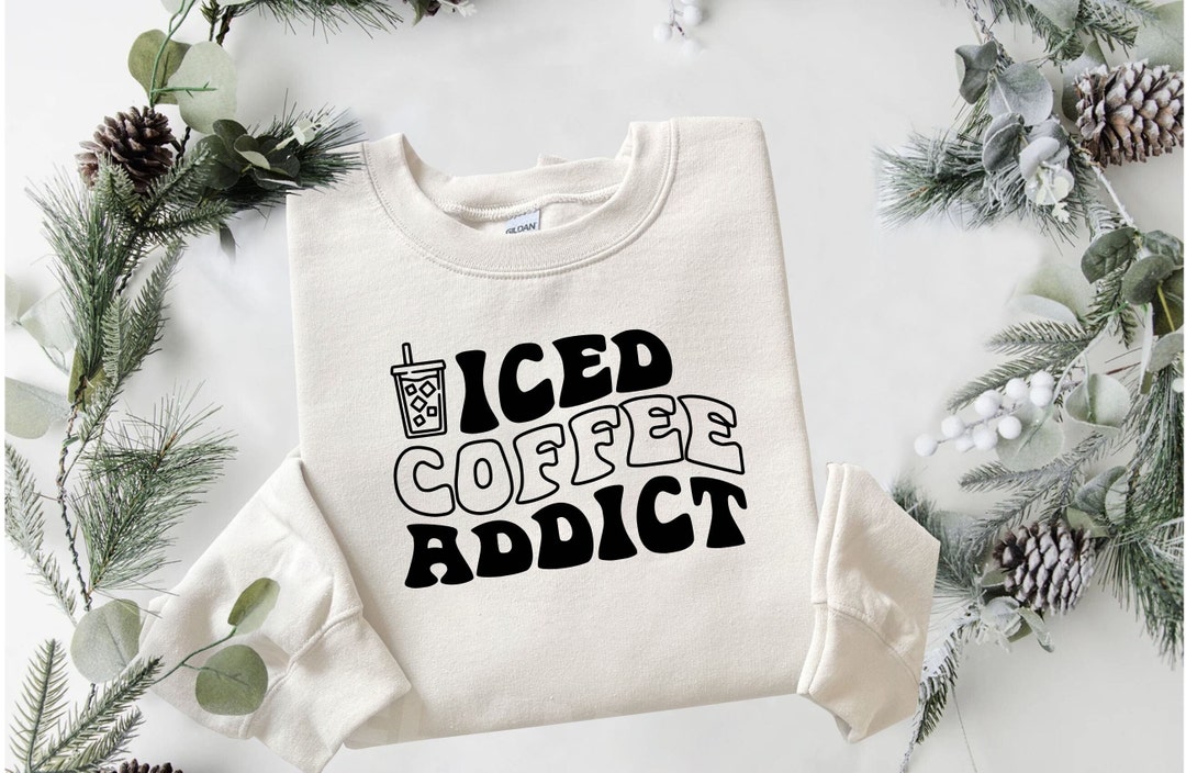 Iced Coffee Addict Cricut/silhouette SVG | Coffee Retro Png - DIGITAL ...