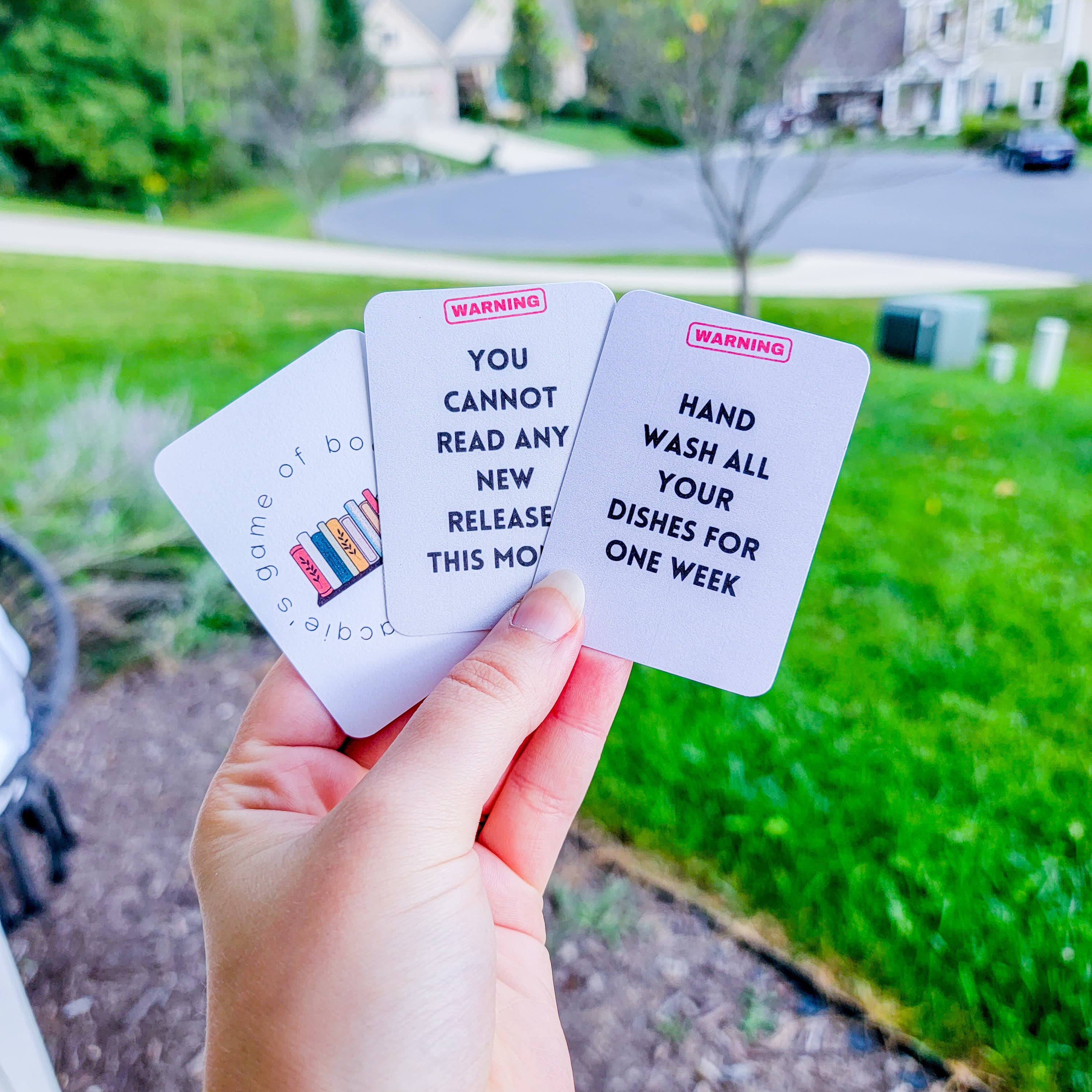 Punishment TBR Cards Printable | to Be Read | What to Read Next | Card ...