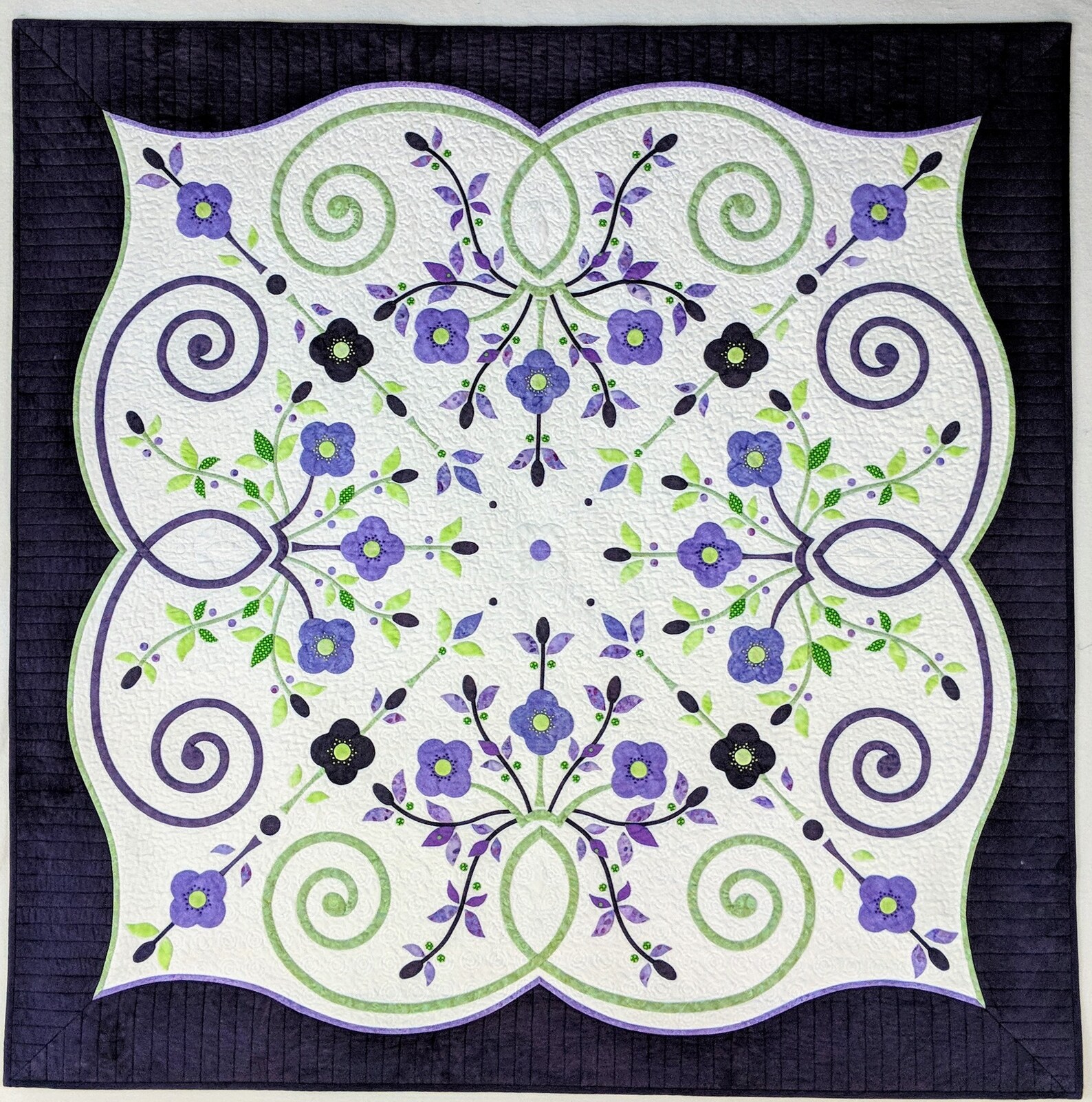 Purple Poppies Appliqué Quilting Pattern PDF Download | Etsy