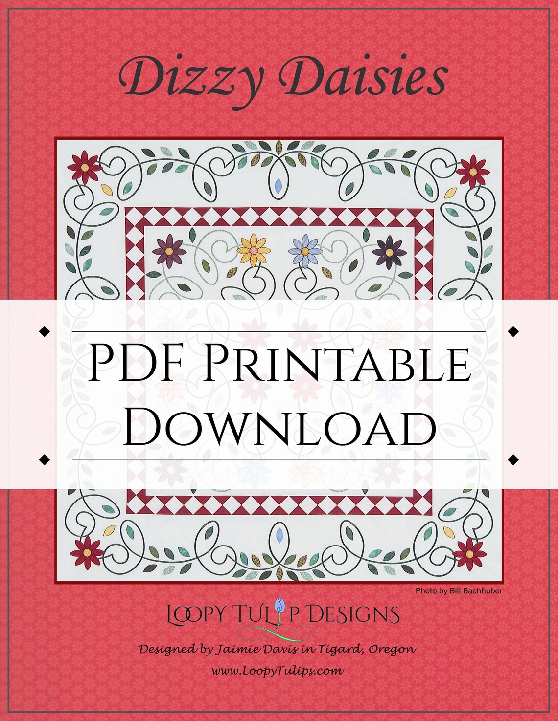 Dizzy Daisies Appliqué Quilt Pattern PDF Download - Etsy