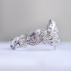 1ct Oval Aquamarine Ring, Unique Animal Ring, Ocean Jewelry, Dolphin ...