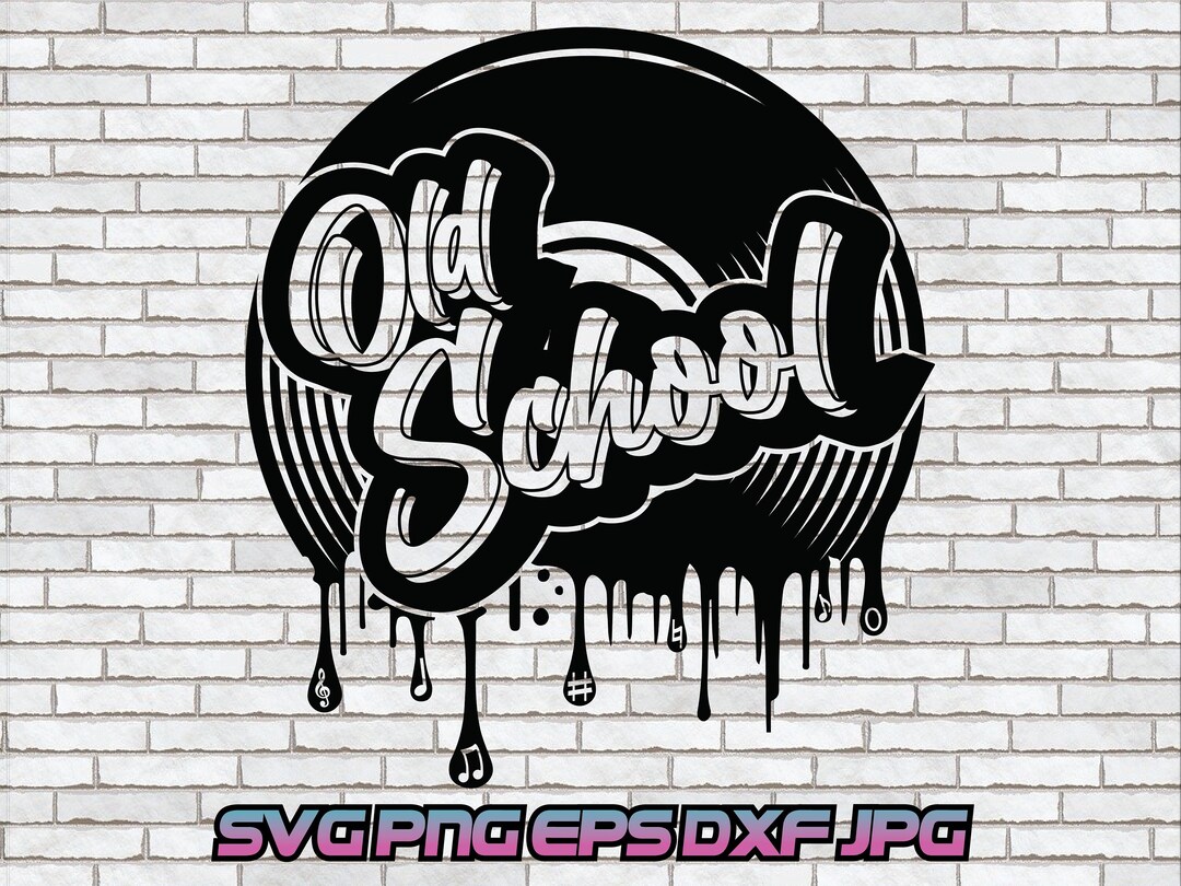 Old School Vinyl Record Svg, Old School Png, Hip Hop, Classic Music ...