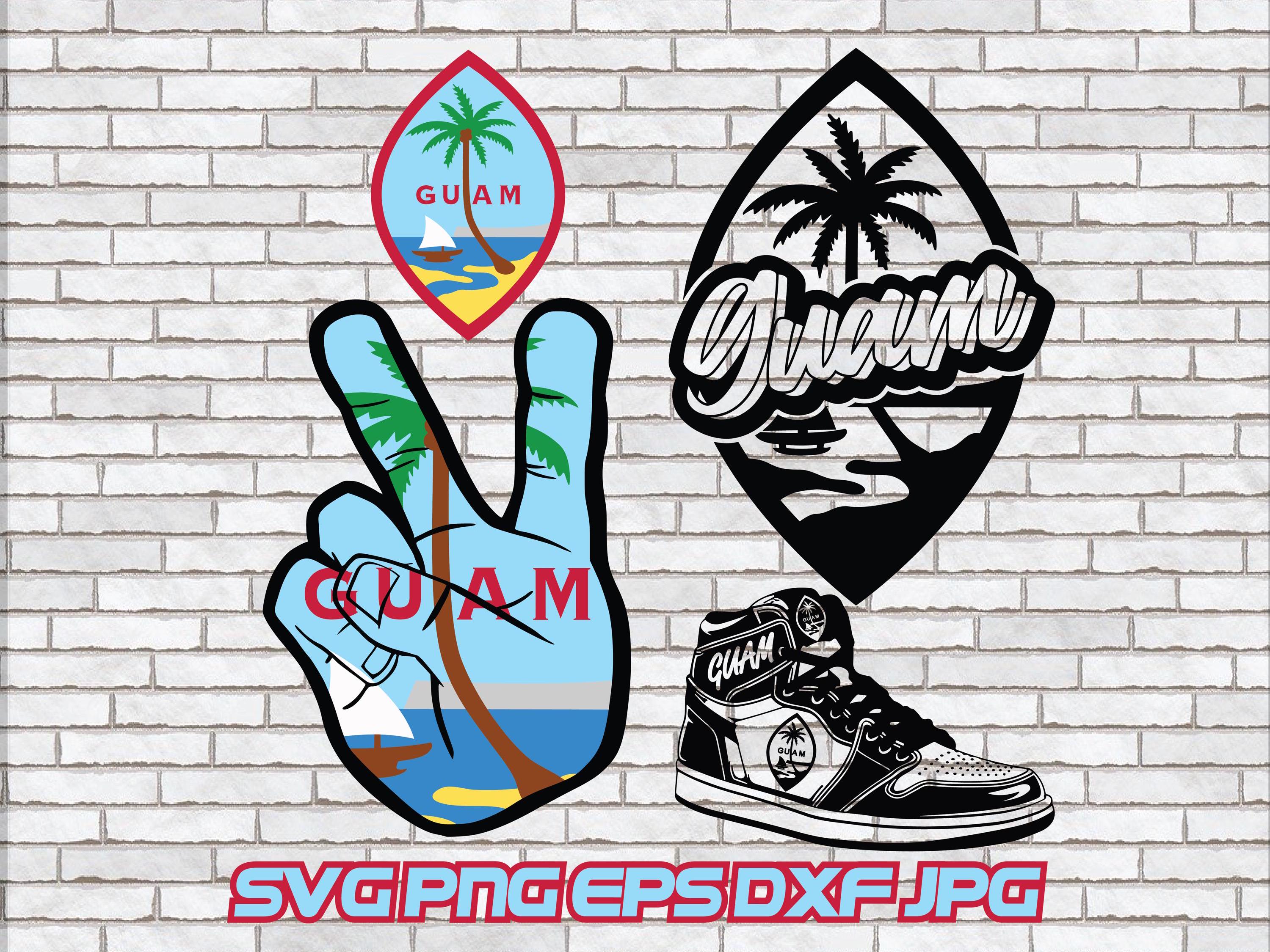 Guam Flag Svg, Guam Flag Png, Jpg, Dxf, Eps - Etsy