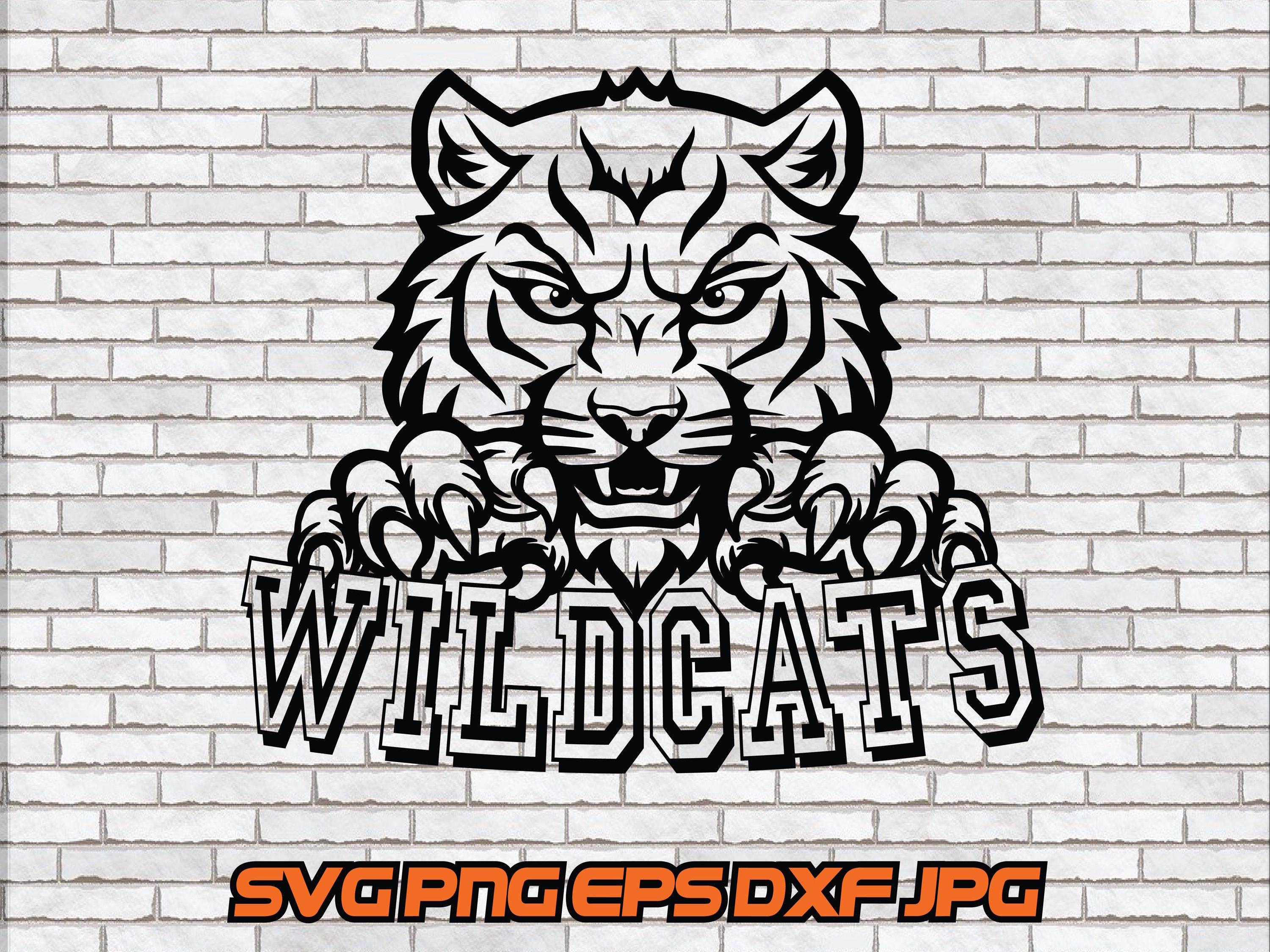 Wildcats Svg, Tiger Paw Print Png, Wildcat Claws, Digital Download ...