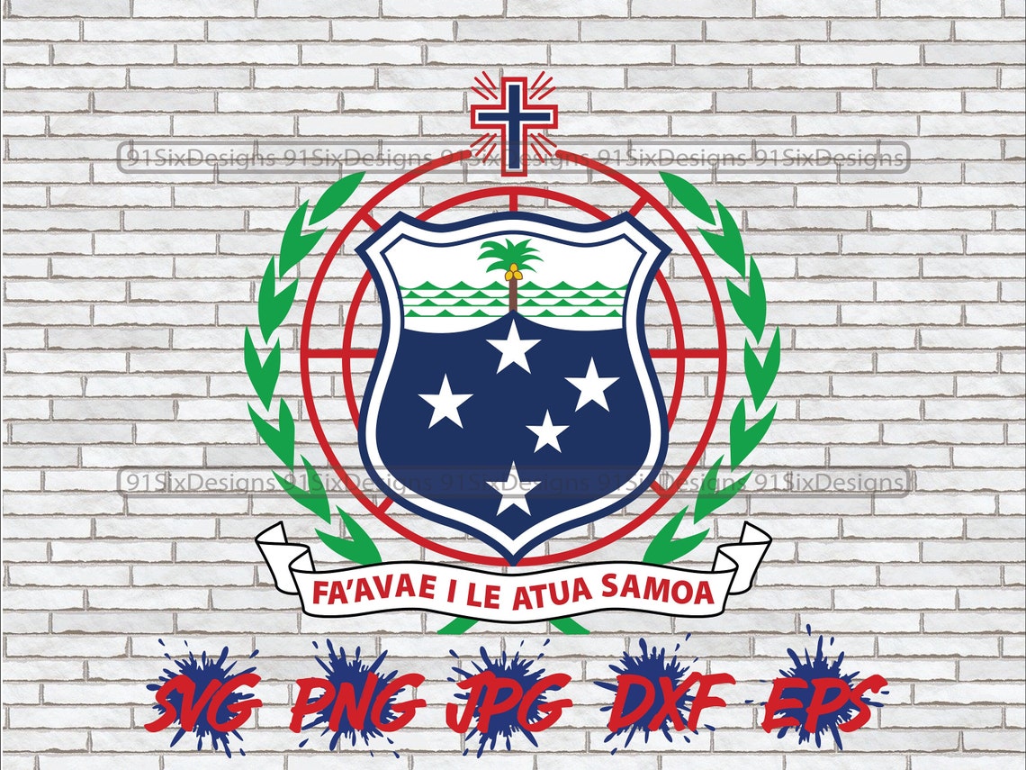 Samoa SVG Bundle, Samoa PNG Download Files, Cut Wall Art Images Map ...