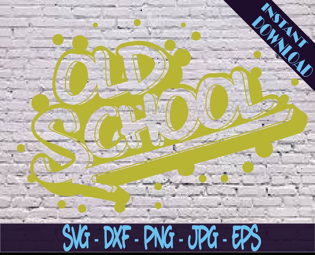 Old School SVG Throwback 90s 90's 80s 80's Retro Vintage Graffiti Paint ...