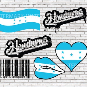 Honduras SVG, Honduras Flag Bundle, Vector File, Cricut Silhouette ...