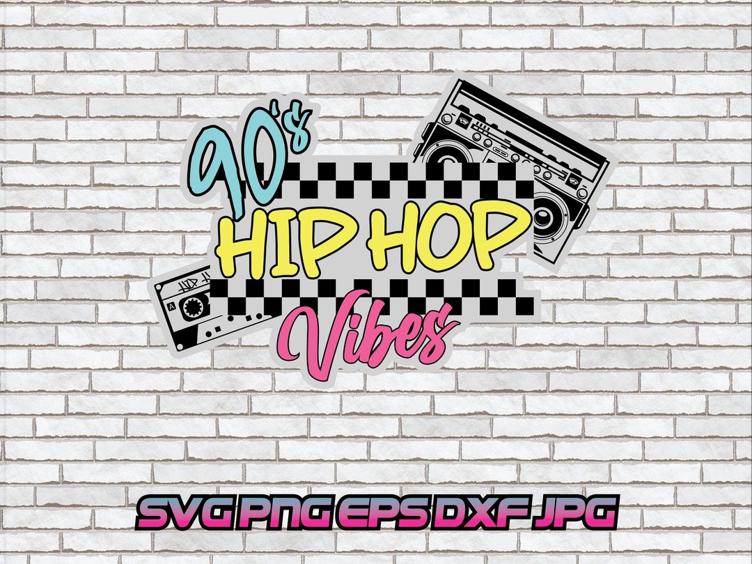 90's Hip Hop SVG, Cassette SVG, Hip Hop SVG, Cricut Silhouette Cut File ...