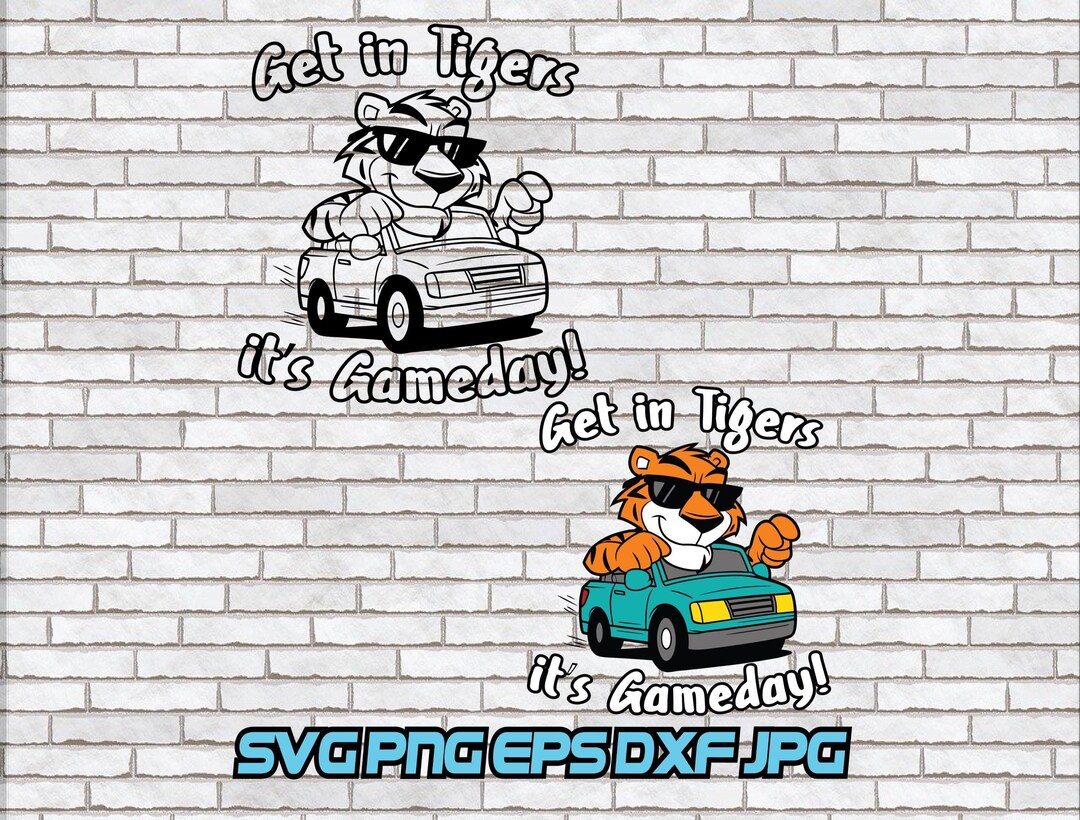 Tigers Game Day, Tigers Football Png, Tigers Football Svg, Tigers ...