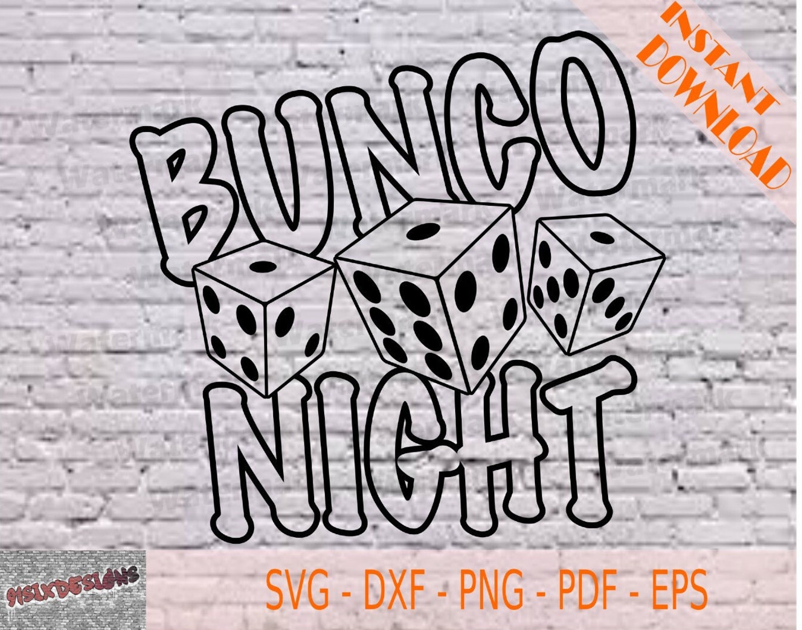 Bunco SVG Buncoprintables Bunco Gifts Game Night SVG - Etsy