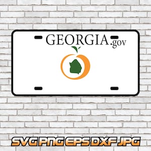 Georgia License Plate Svg, Georgia License Png, Vector, Motor Vehicle ...