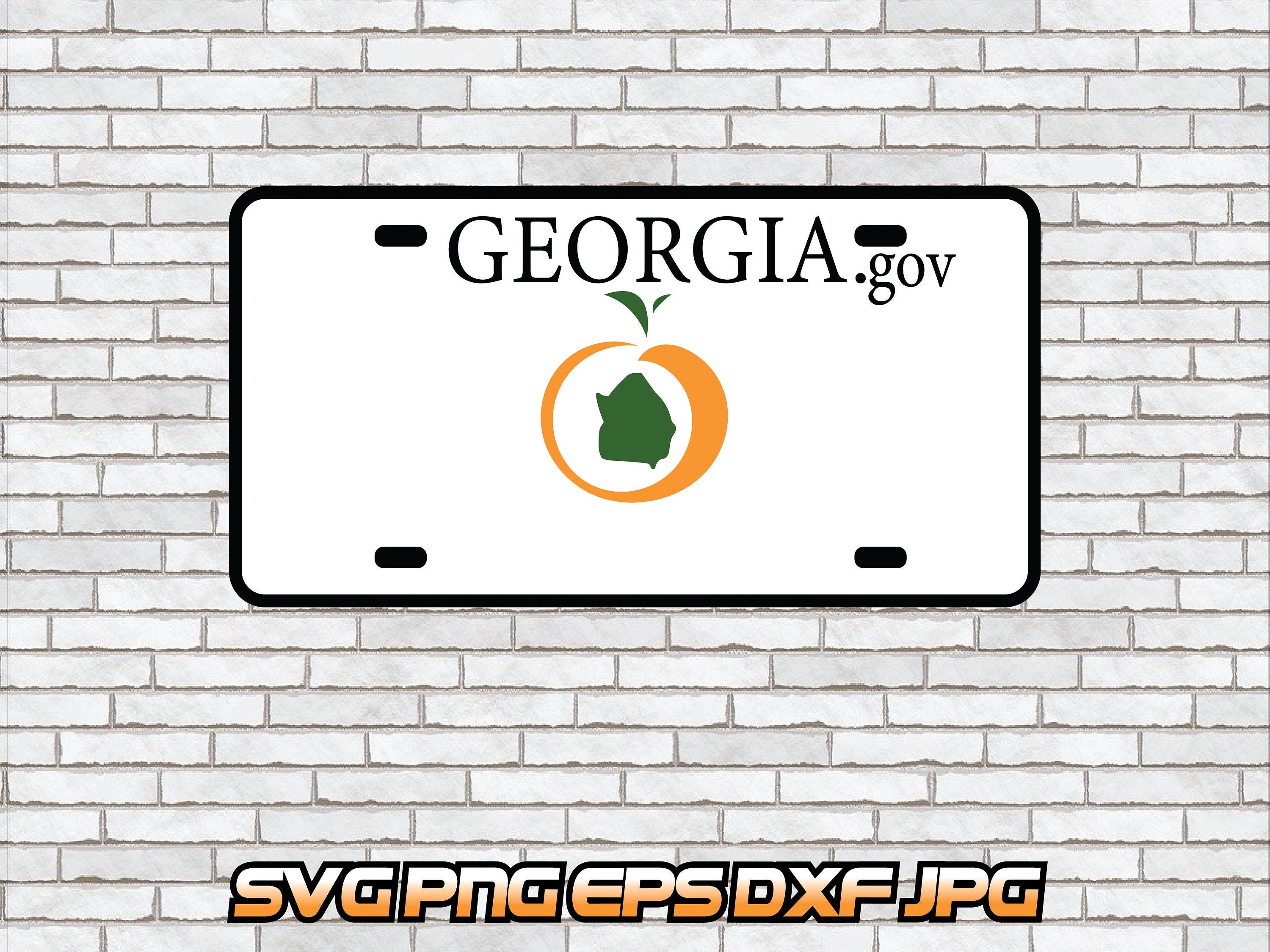 Georgia License Plate Svg, Georgia License Png, Vector, Motor Vehicle ...