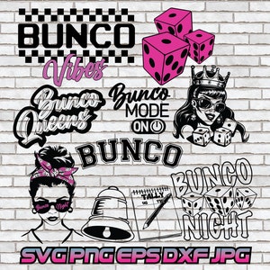 Bunco Svg, Bunco Png, Bunco Queen, Digital Download, Roll Dice, Game ...