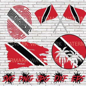 Trinidad & Tobago SVG Bundle, Trinidad Tobago Flag SVG, Shirt Design ...