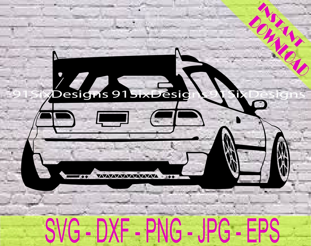 JDM Race Car Clip Art Png Japanese Make Tuning Cut File for Cricut ...