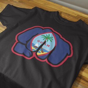 Guam Svg, Guam Flag Vector, Fist, Guam Crest of Flag, Cut File, Digital ...