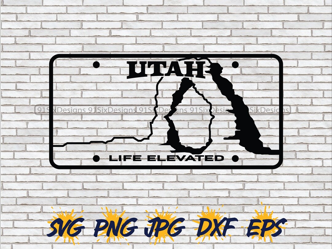 Utah State License Plate Utah PNG Vector Shirt Design Beehive Shirt ...