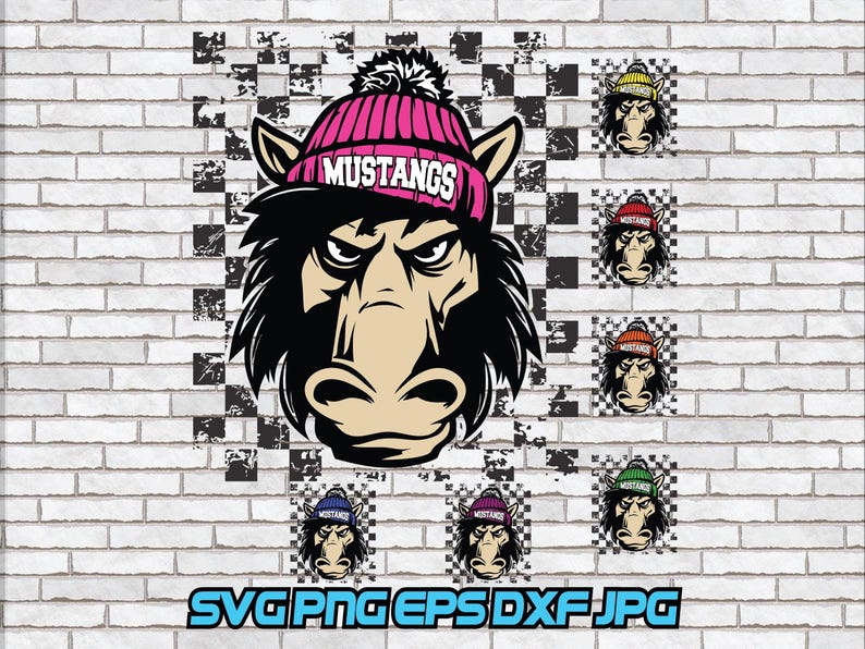 Mustangs Svg, Mustangs Png, Mascot Sublimation, Digital Download ...