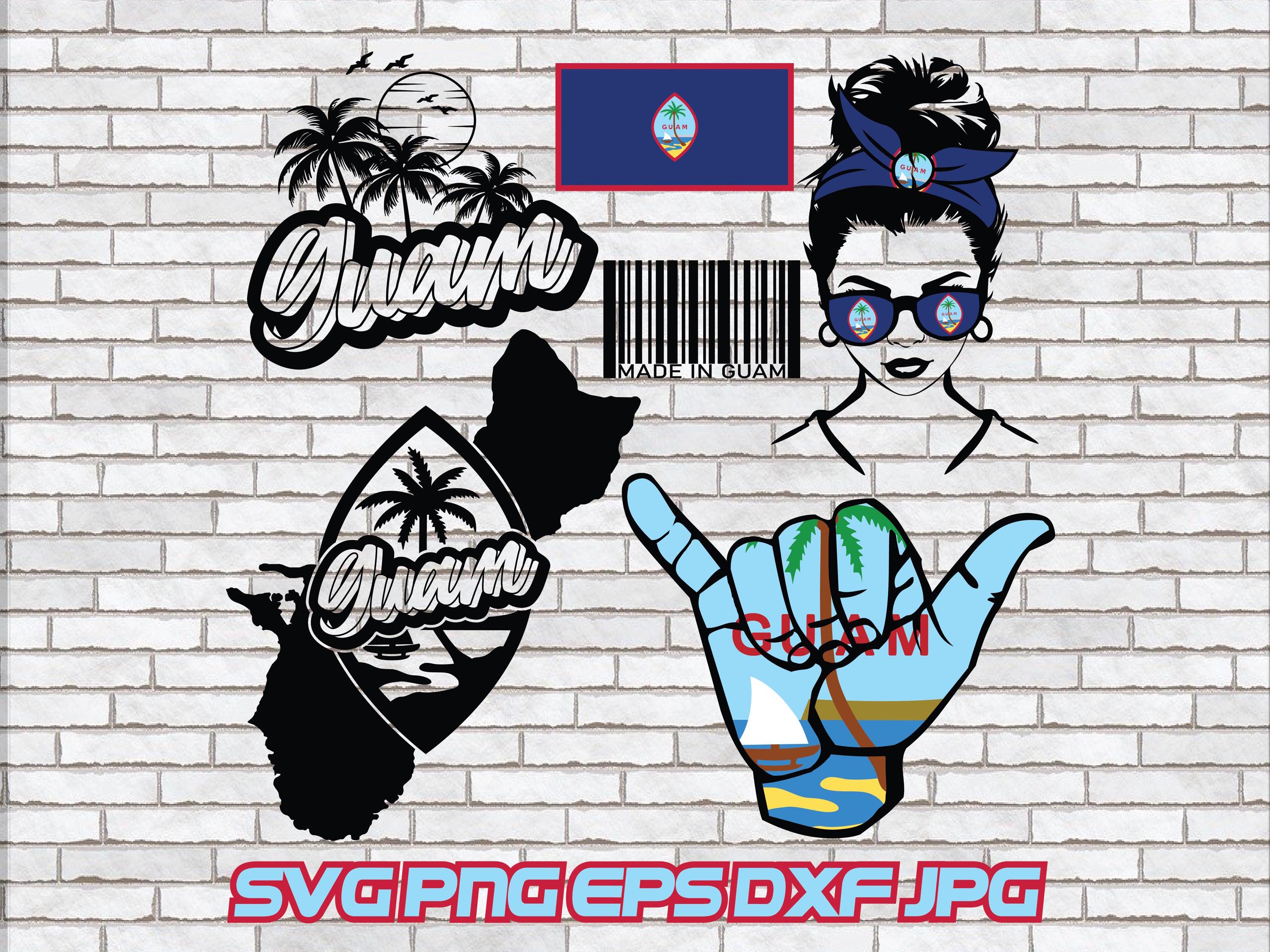 Guam Flag Svg, Guam Flag Png, Jpg, Dxf, Eps - Etsy
