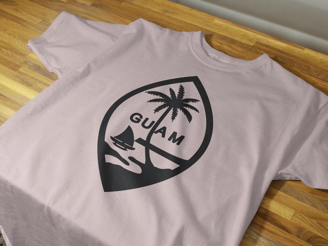 Guam Svg, Guam Flag Vector, Shaka Hand, Guam Crest of Flag, Cut File ...