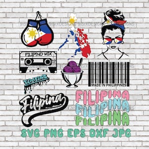 Filipino SVG, Philippines PNG, Shirt Designs, Gift for Filipina, Cut ...