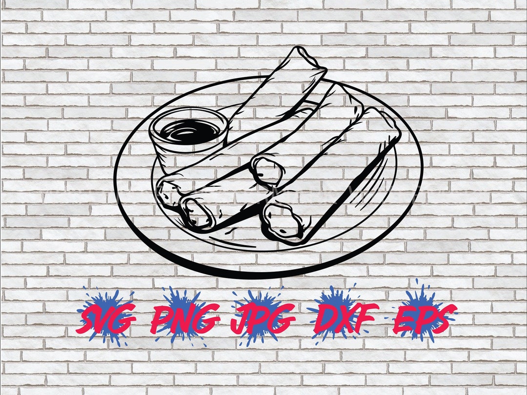 Lumpia SVG, Filipino Lumpia, Philippines Pinoy Pinay Vector Art Design ...